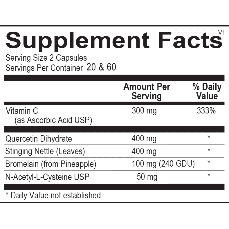 Natural D-Hist® (120 Capsules) – Peak Health Institute