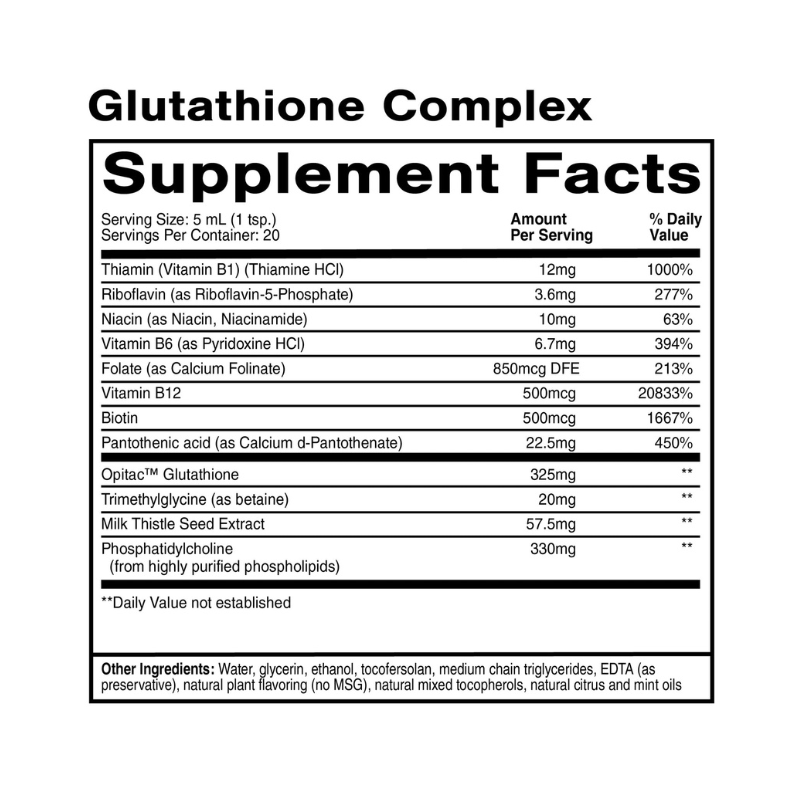 GLUTATHIONE COMPLEX – Peak Health Institute